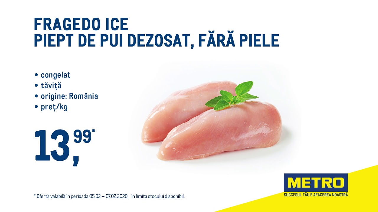 METRO - Ofertă Piept de pui, țelină și mere 5-7 februarie - YouTube