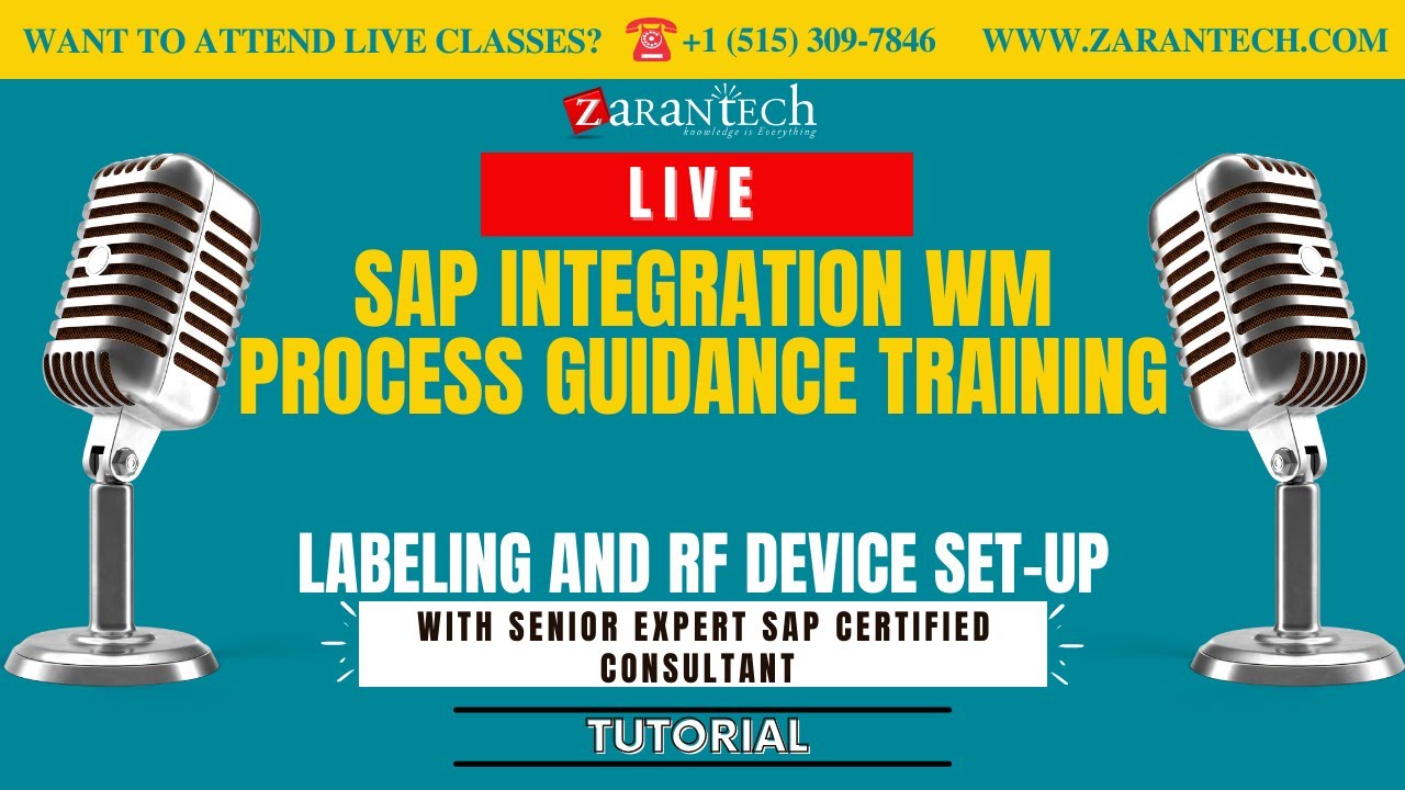 LIVE | Labeling and RF Device Set-up | SAP Integration WM Process ...