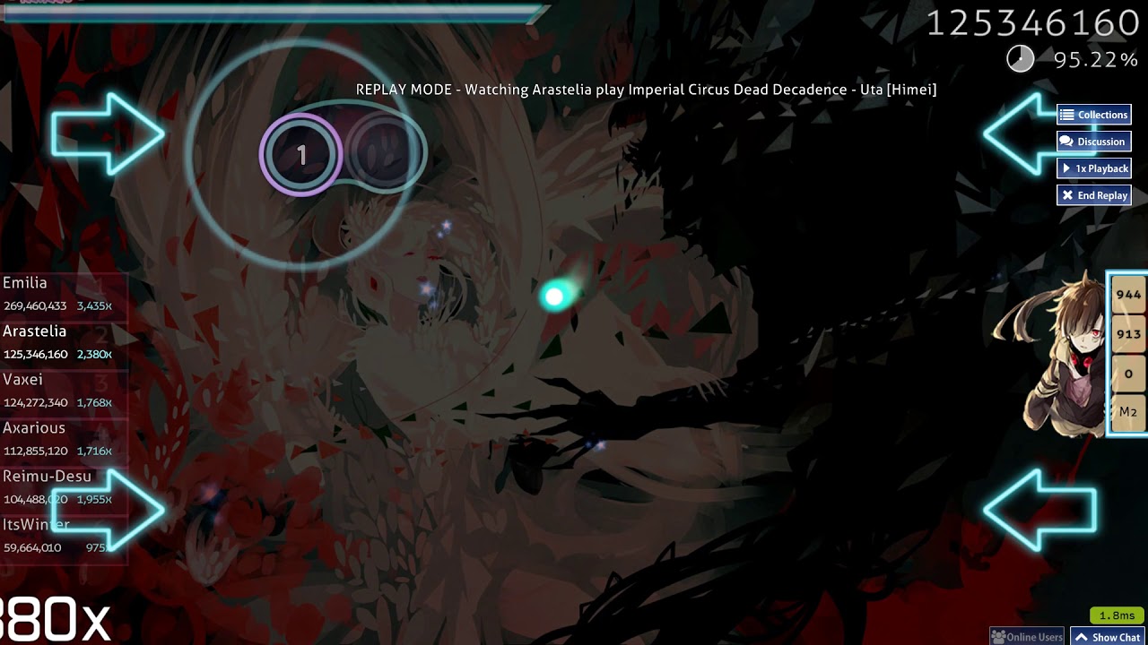 [osu!] Imperial Circus Dead Decadence - Uta [Himei] 3174x/3470x (94.05% ...