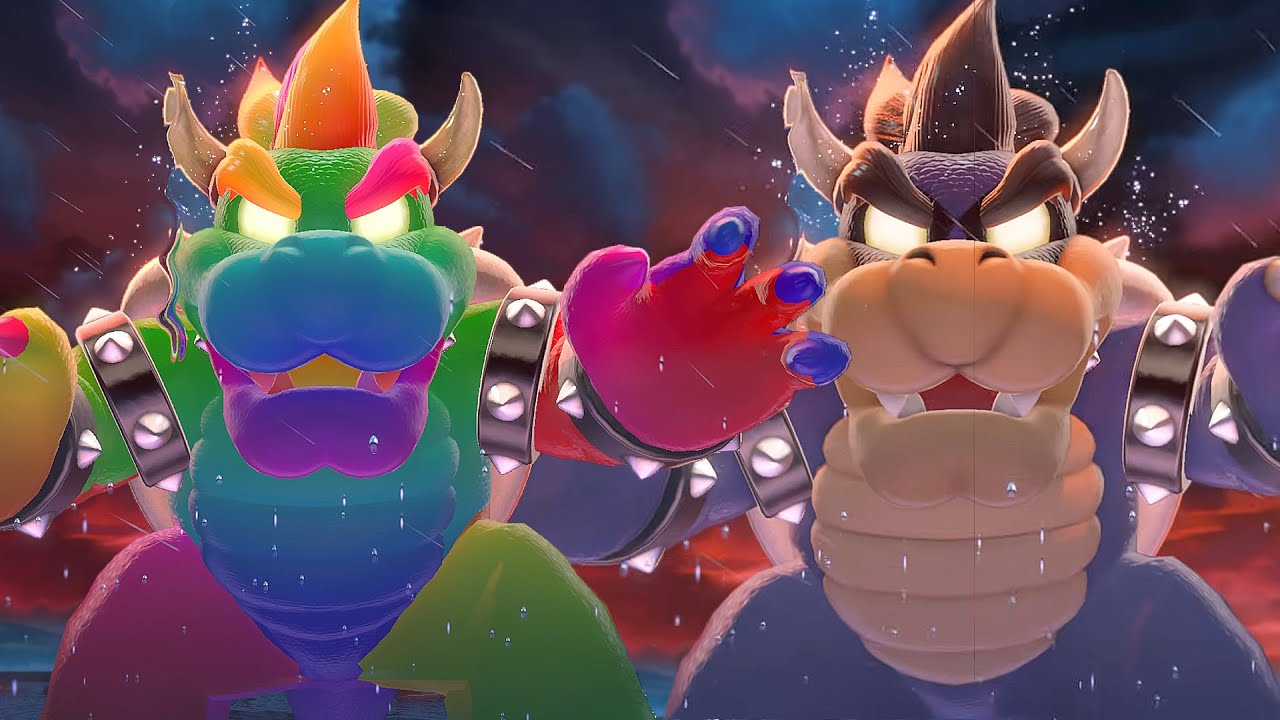 Bowser's Fury - Secret Final Rainbow & Dark Bowser Boss Fight 4k60FPS ...