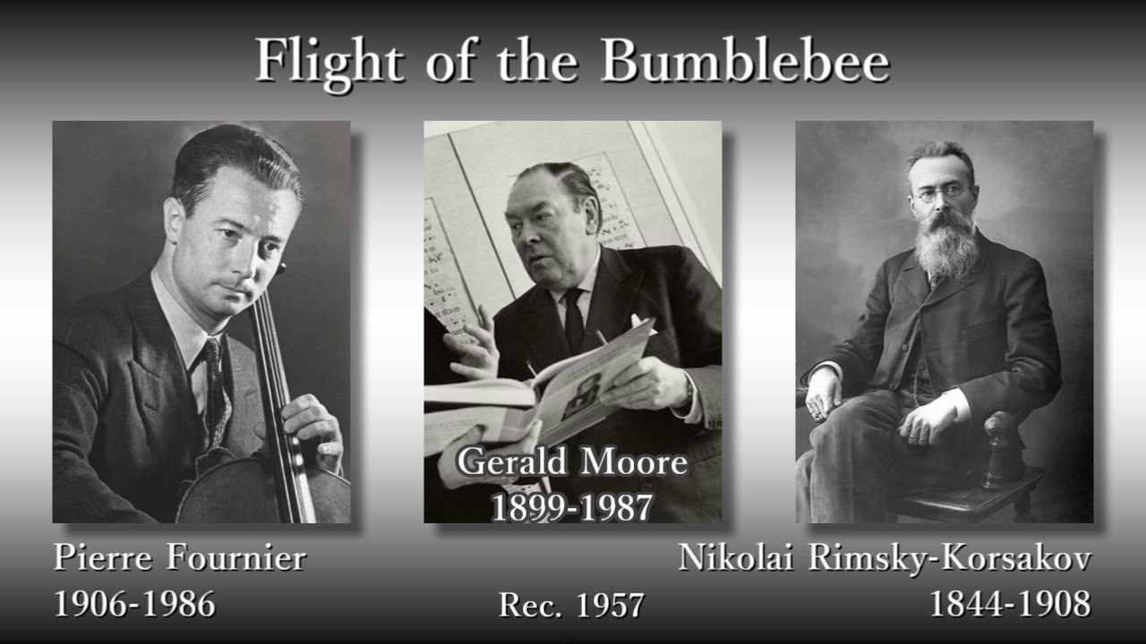 Rimsky-Korsakov: Flight of the Bumblebee, Fournier & Moore (1957) リムスキー ...