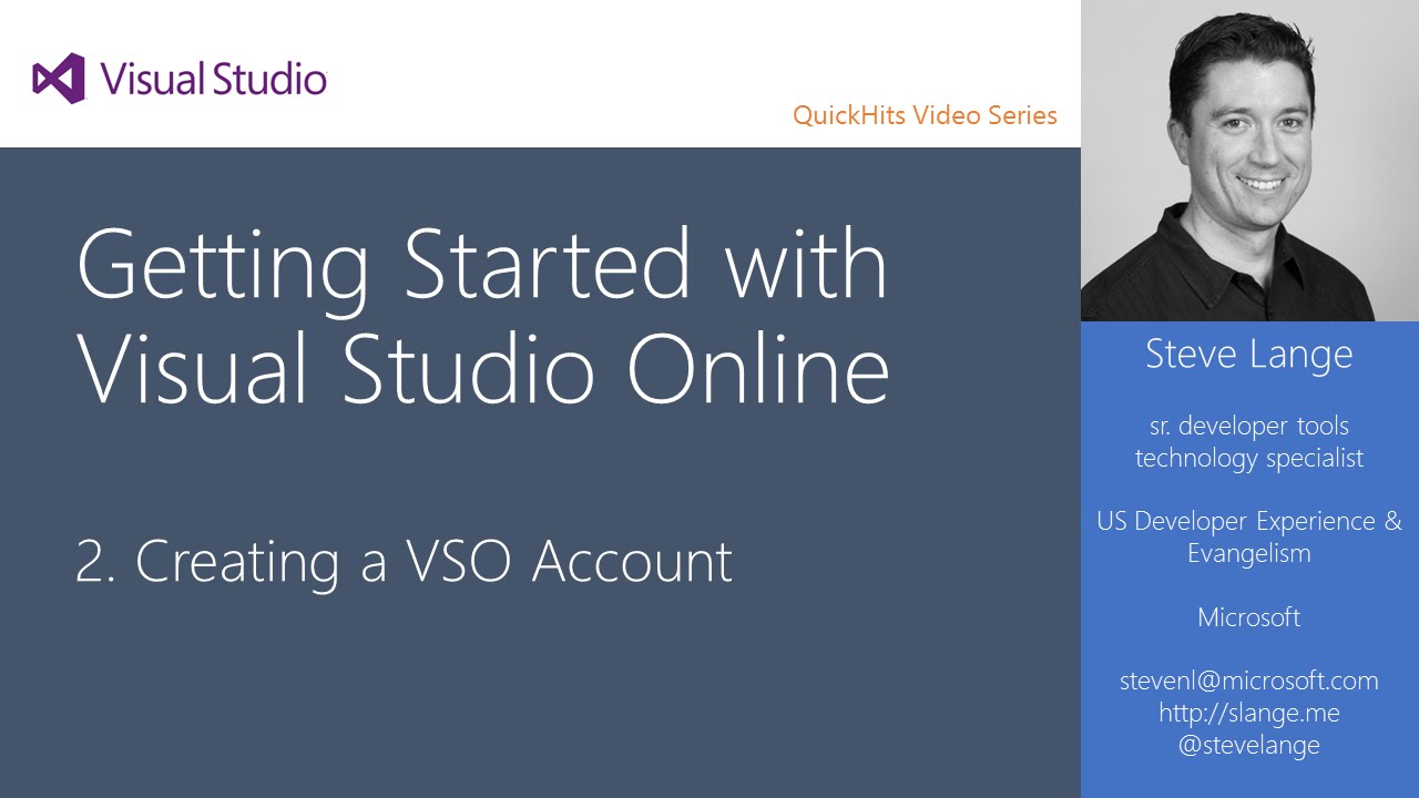 2. Getting Started with VSO - Creating a VSO Account - YouTube