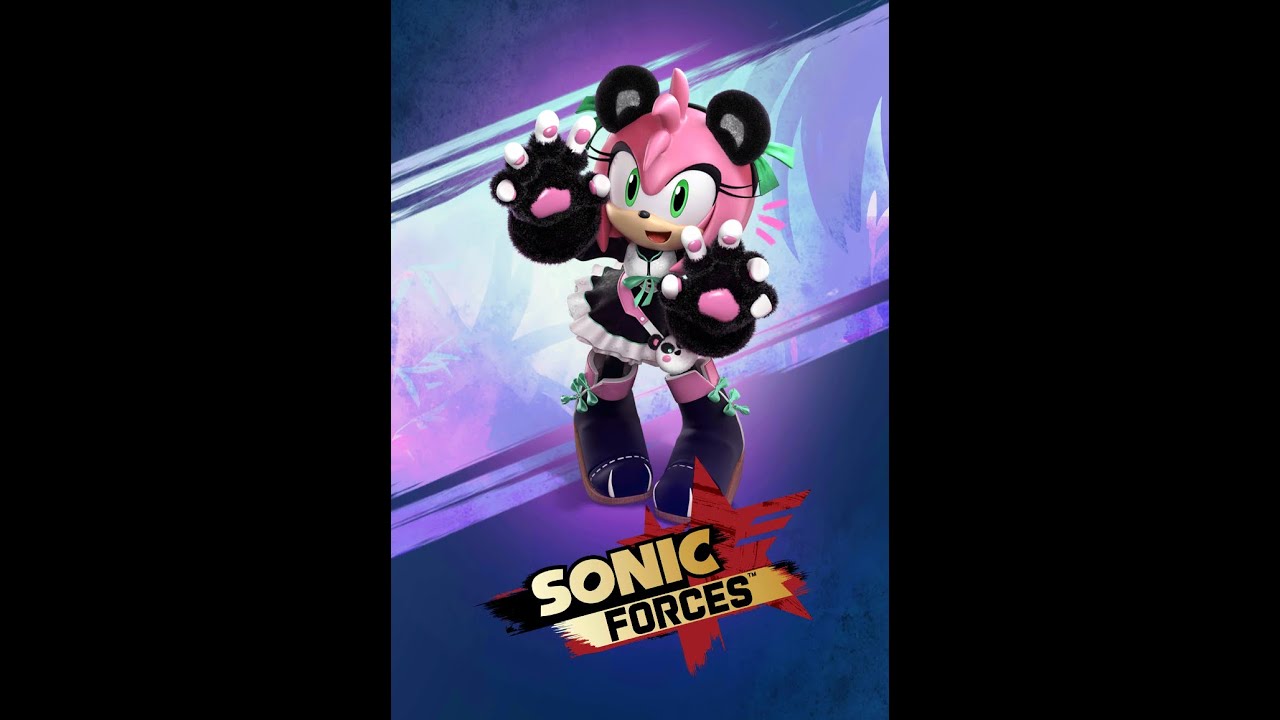 Reviewing the panda Amy skin In sonic forces speed - YouTube