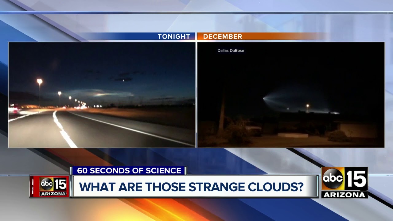 Strange clouds spotted over the west Valley - YouTube