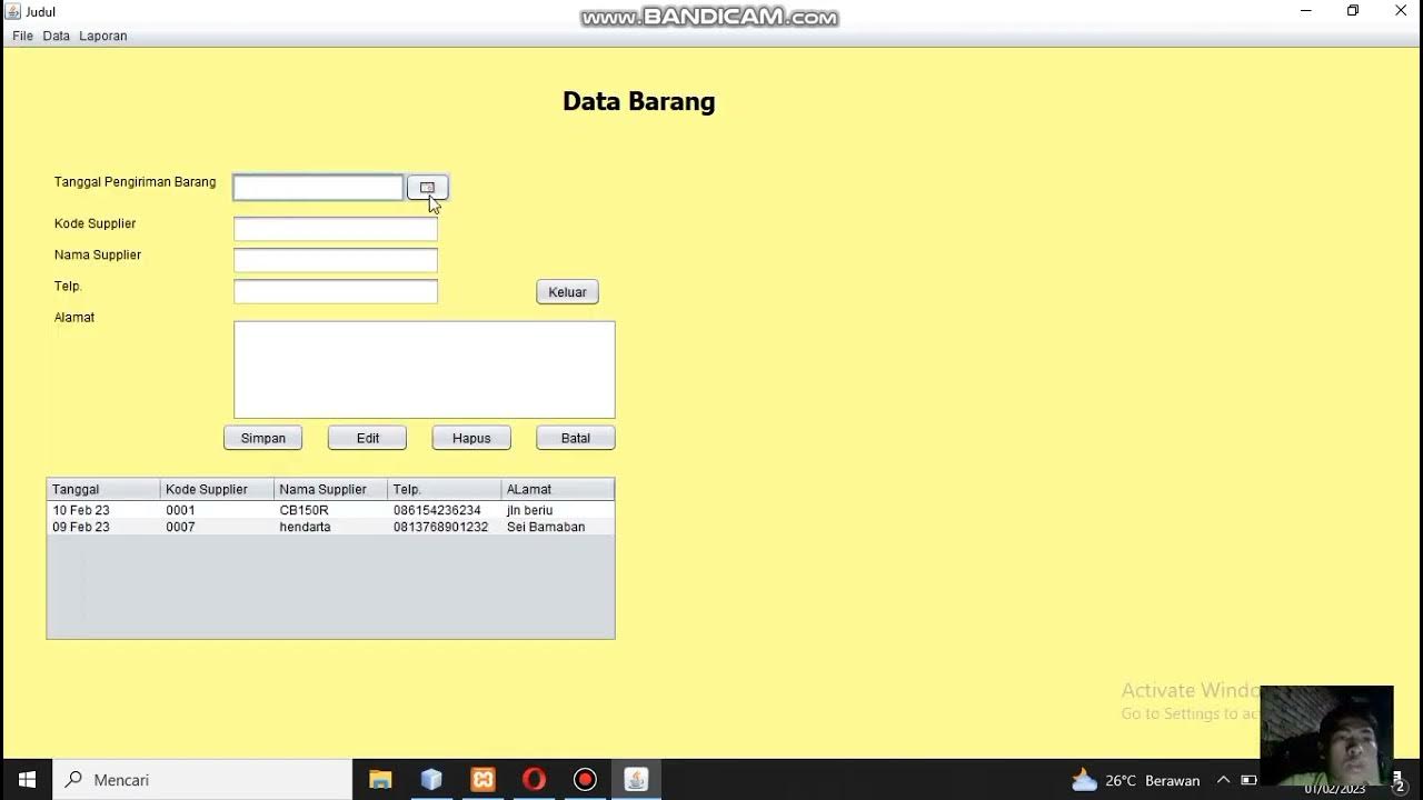 SISTEM PENJUALAN MOTOR JAVA GUI NETBEANS 3TI-B TEORI PBO - YouTube