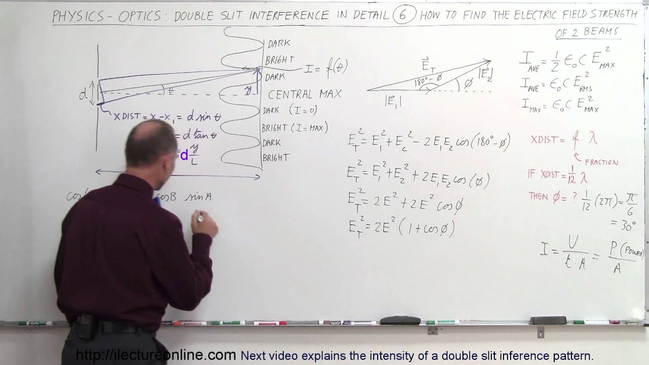 Physics 60 Optics: Double Slit Interference (6 of 25) How to find the ...