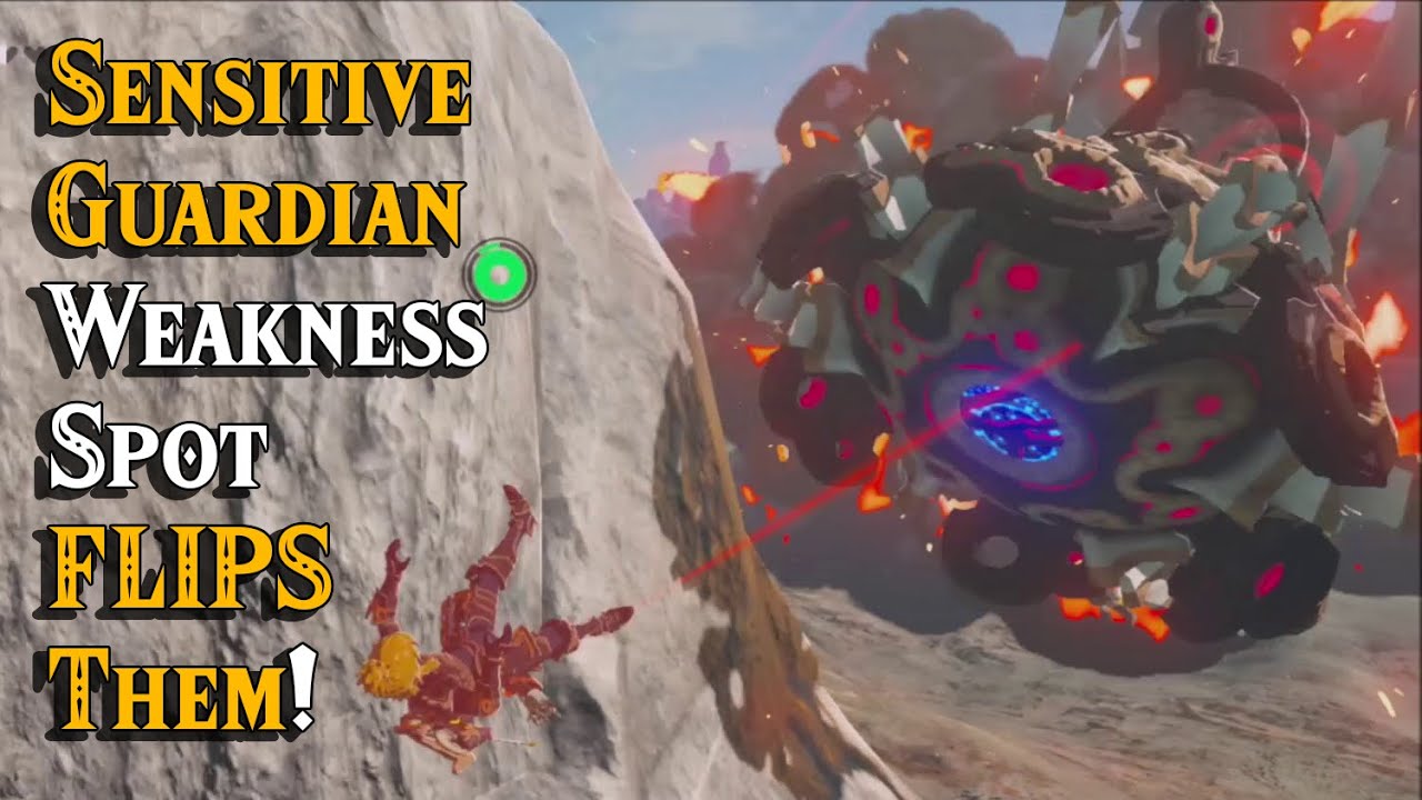 FLIPPING Guardians with Bow & Bomb Arrow on their Head in Zelda Breath ...