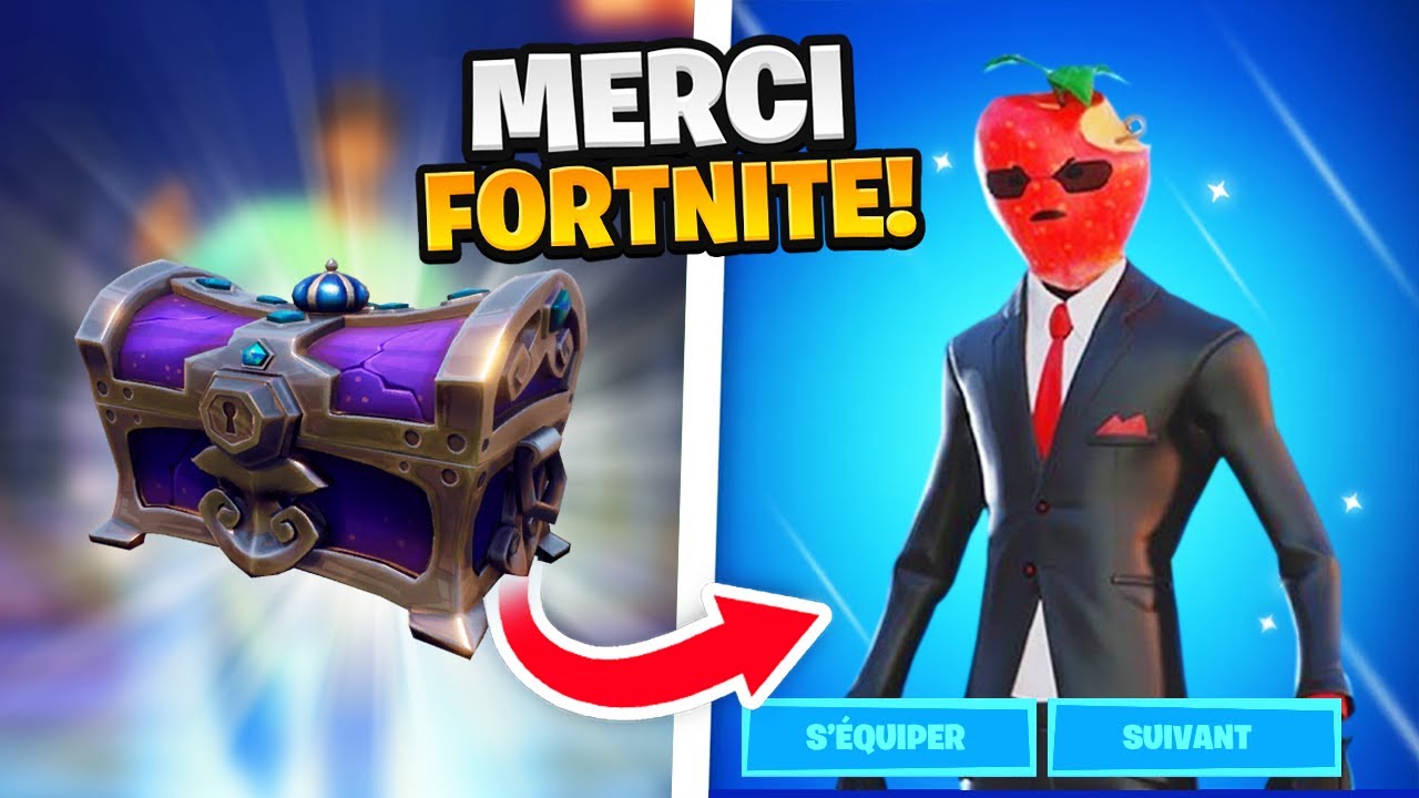 merci fortnite.. nouveau skin APPLE !! - YouTube