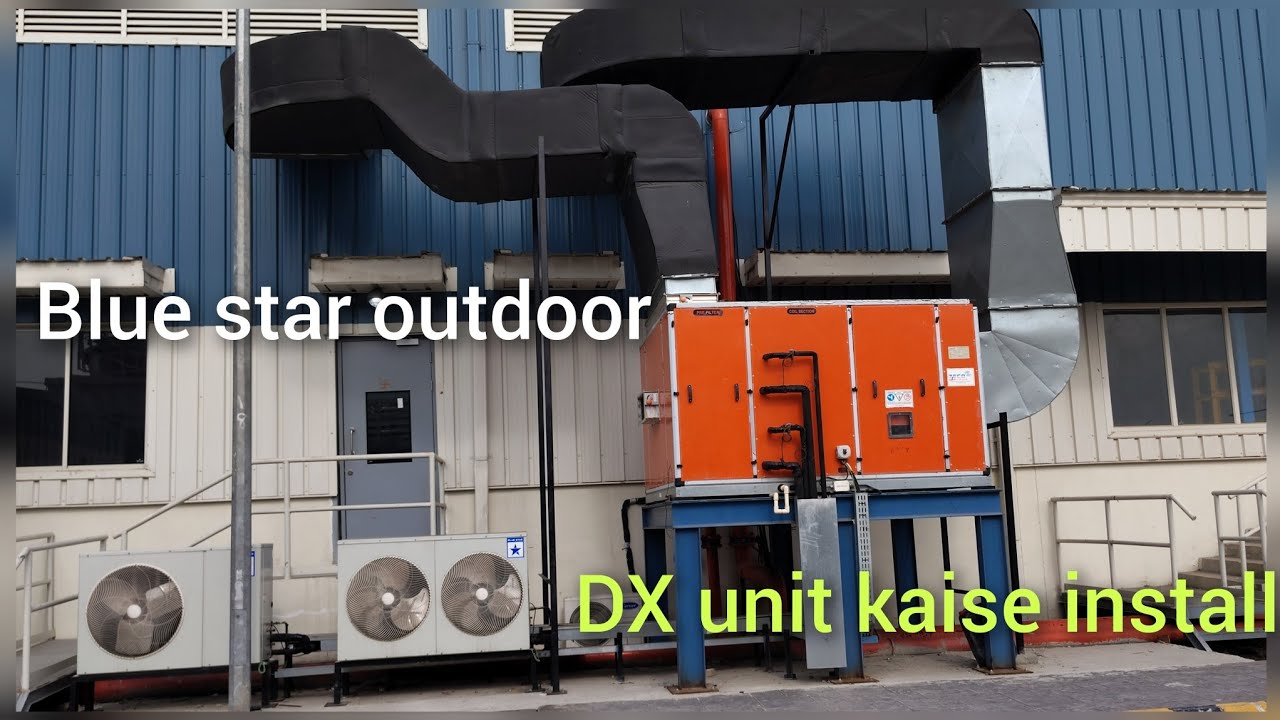 blue star ⭐ बलू स्टार और AHU units कैसे लगाए @hvacproject1051 #gas ...