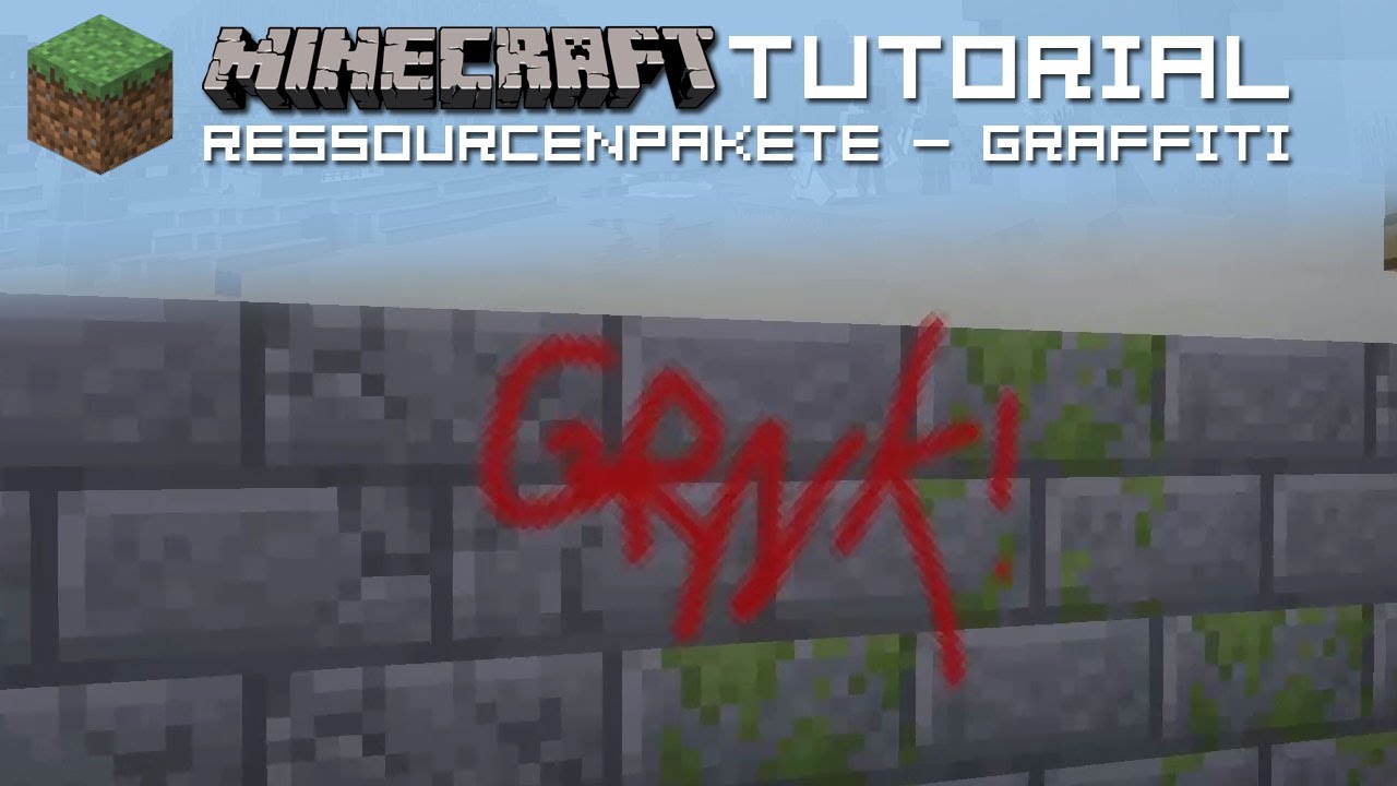 Ressourcenpakete - Graffiti | Minecraft Tutorial [DE/GER] - YouTube