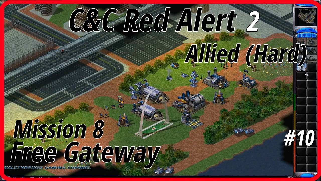 [1920x1080 PC] C&C Red Alert 2 (2000) #10 Allied Hard Mission 8: Free ...
