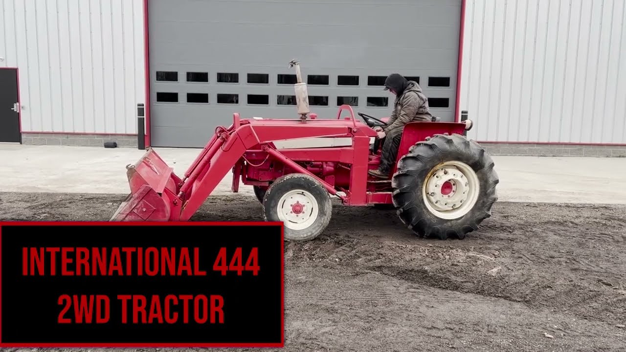 International 444 2WD Tractor - YouTube