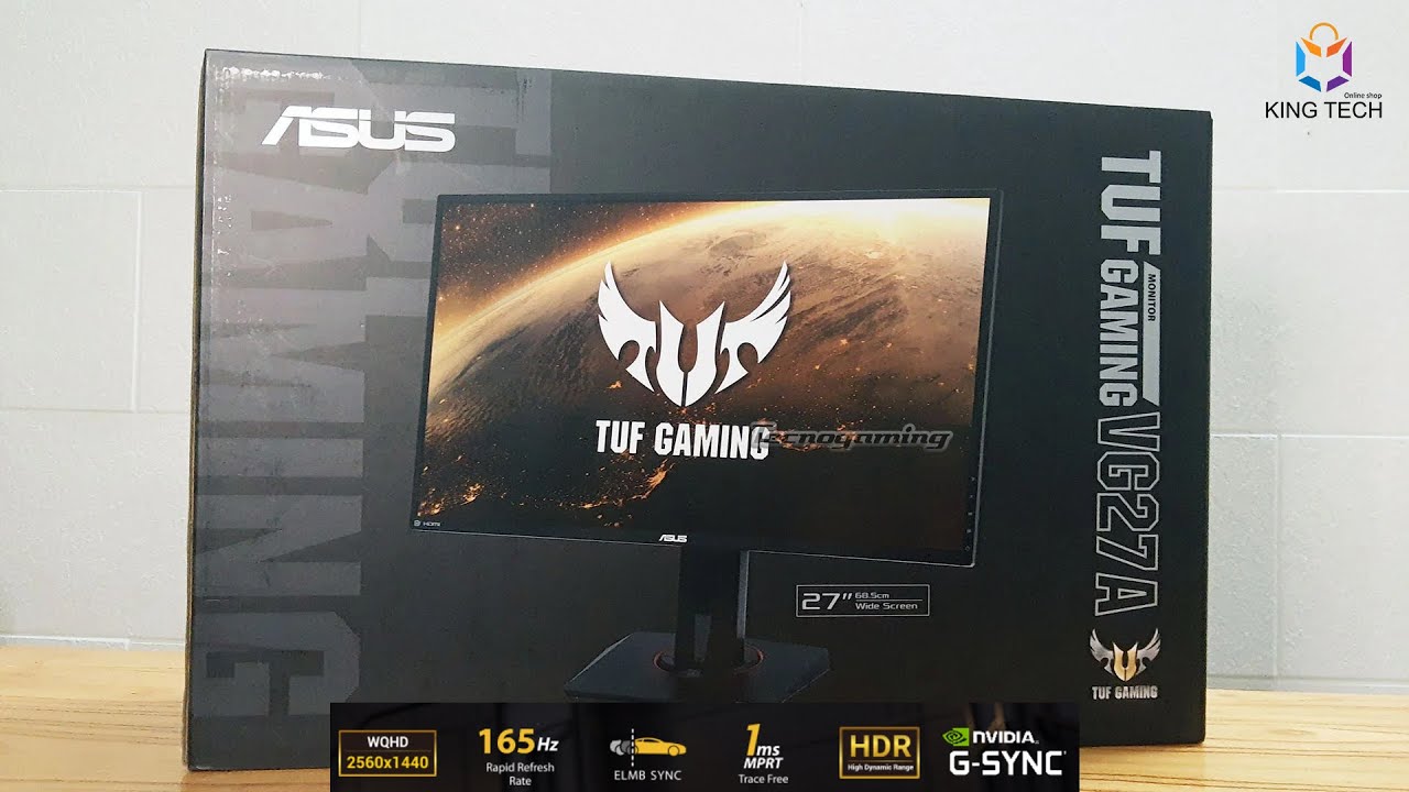 ASUS TUF VG27A 27 inch 2K Gaming Monitor IPS 165Hz 1ms HDR10 G-SYNC ...
