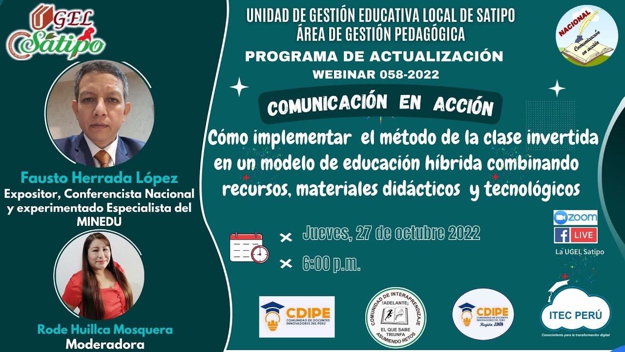 WEBINAR 058 - 2022 COMUNICACIÓN EN ACCIÓN CÓMO IMPLEMENTAR EL MÉTODO DE ...