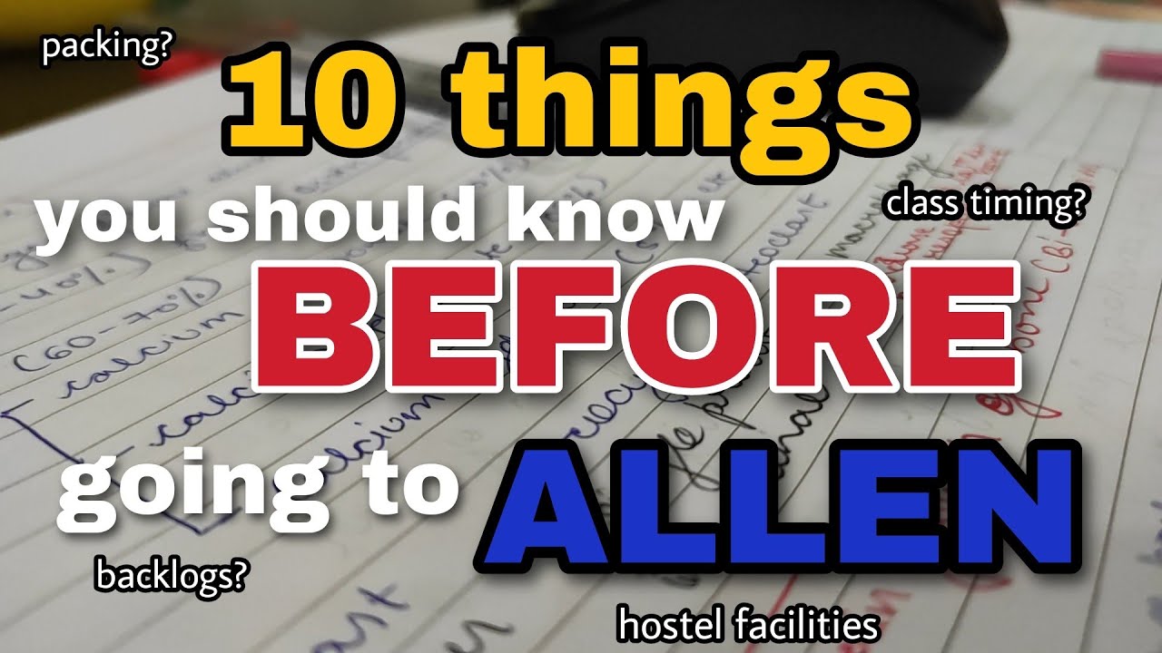 10 things you should know before going to ALLEN in 2024 #allen # ...