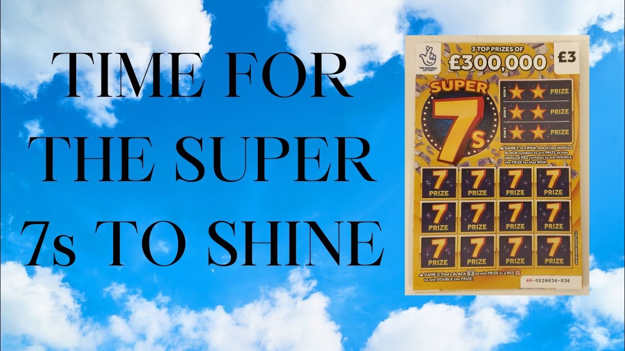 Winning lottery scratch card on the fun £3 Super 7s, always nice to get ...