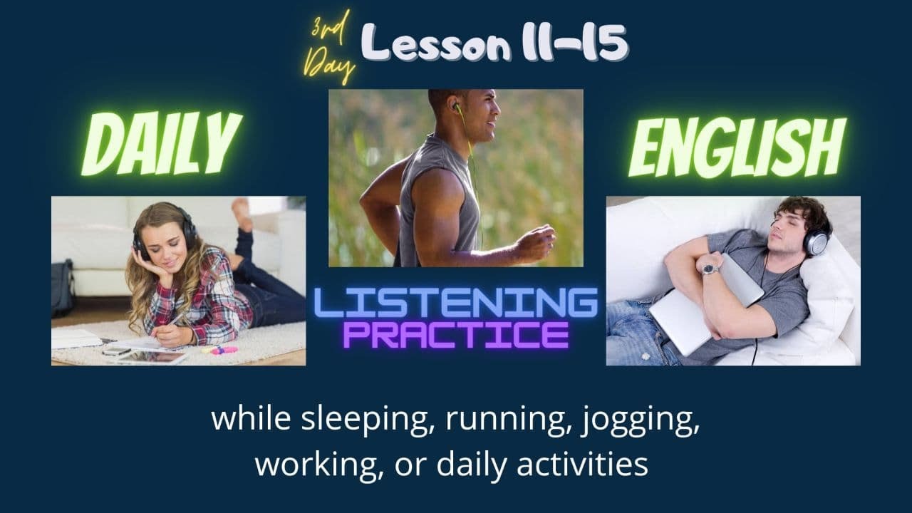 Daily listening practice for busy people || Learning English without ...