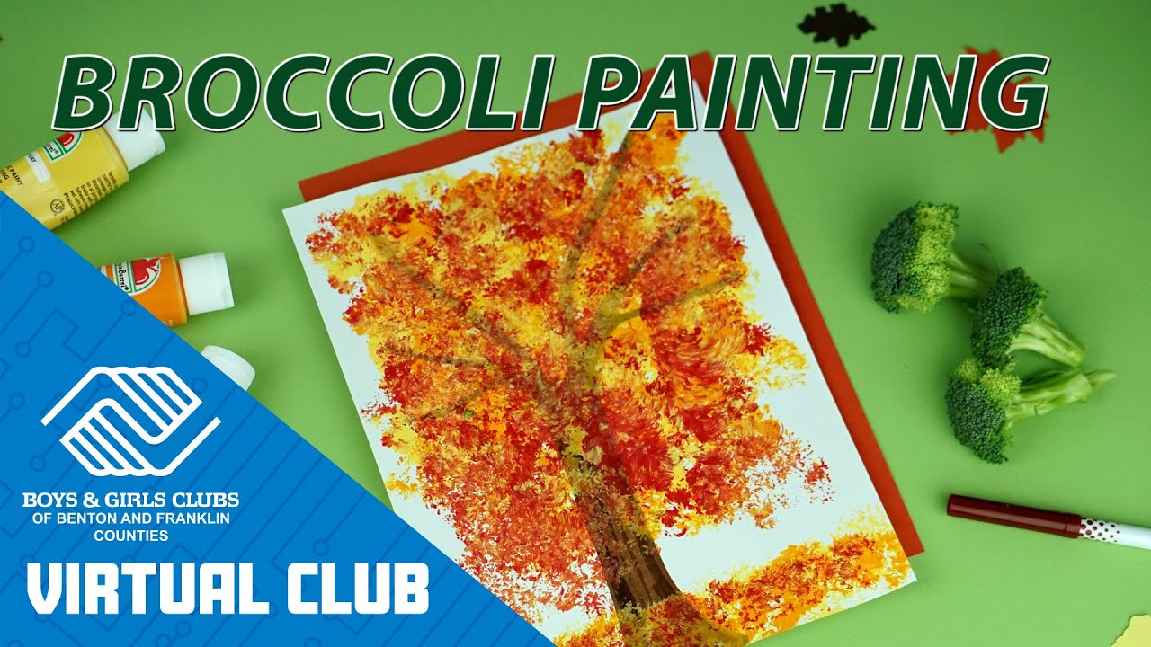 Painting With Broccoli: How To Make A Fall Tree - YouTube
