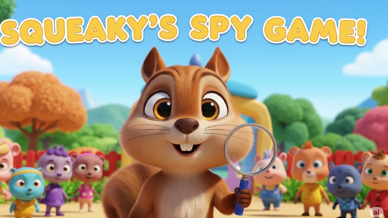 Squeaky's Spy Game! 🐿️🔎 Fun Learning for Kids | Colors, Shapes ...