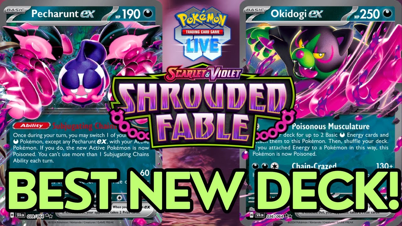 Pecharunt ex w/ Okidogi ex is the BEST NEW Shrouded Fable Deck! - YouTube
