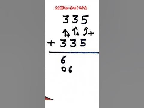 Addition short trick #shorts #shortvideo #addition #mathtricks #vedicmaths #viral #trending # ...