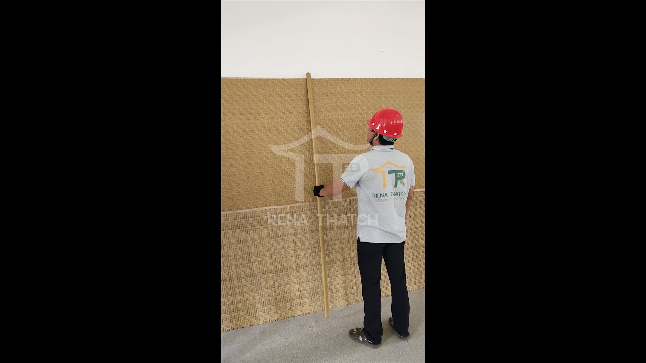 23 rattan weaving sheet installation 4 - YouTube