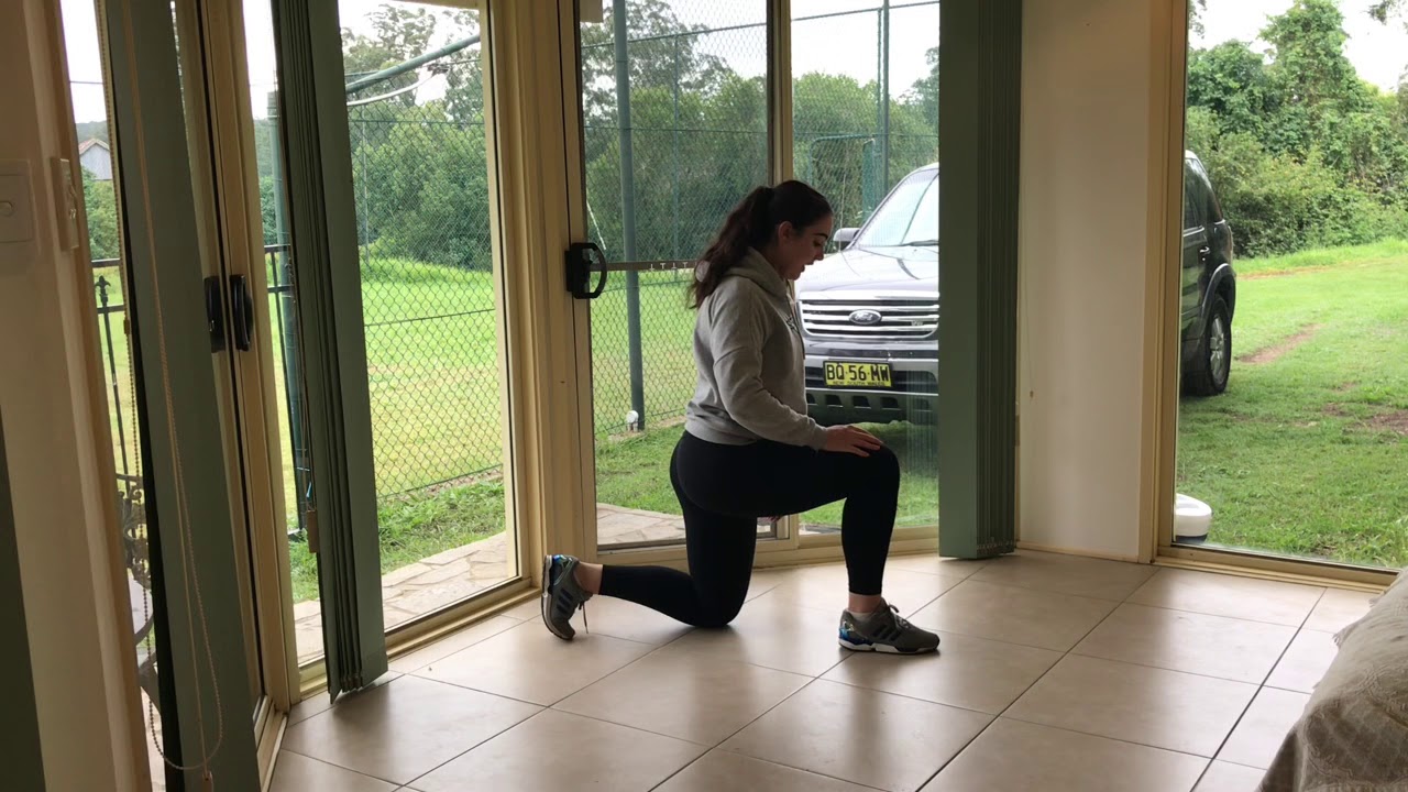 Half Kneeling Step Up - YouTube