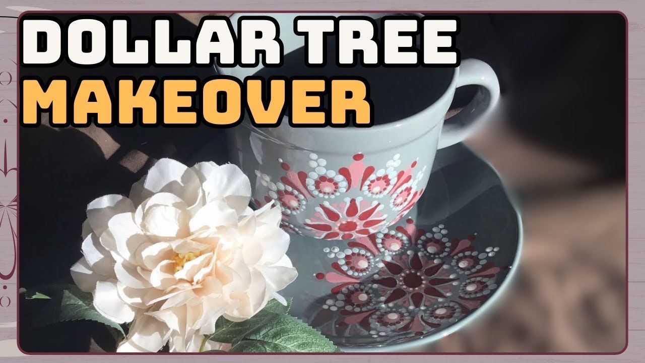Dollar Tree Dinnerware Makeover | Make it stunning | Part 2 - YouTube