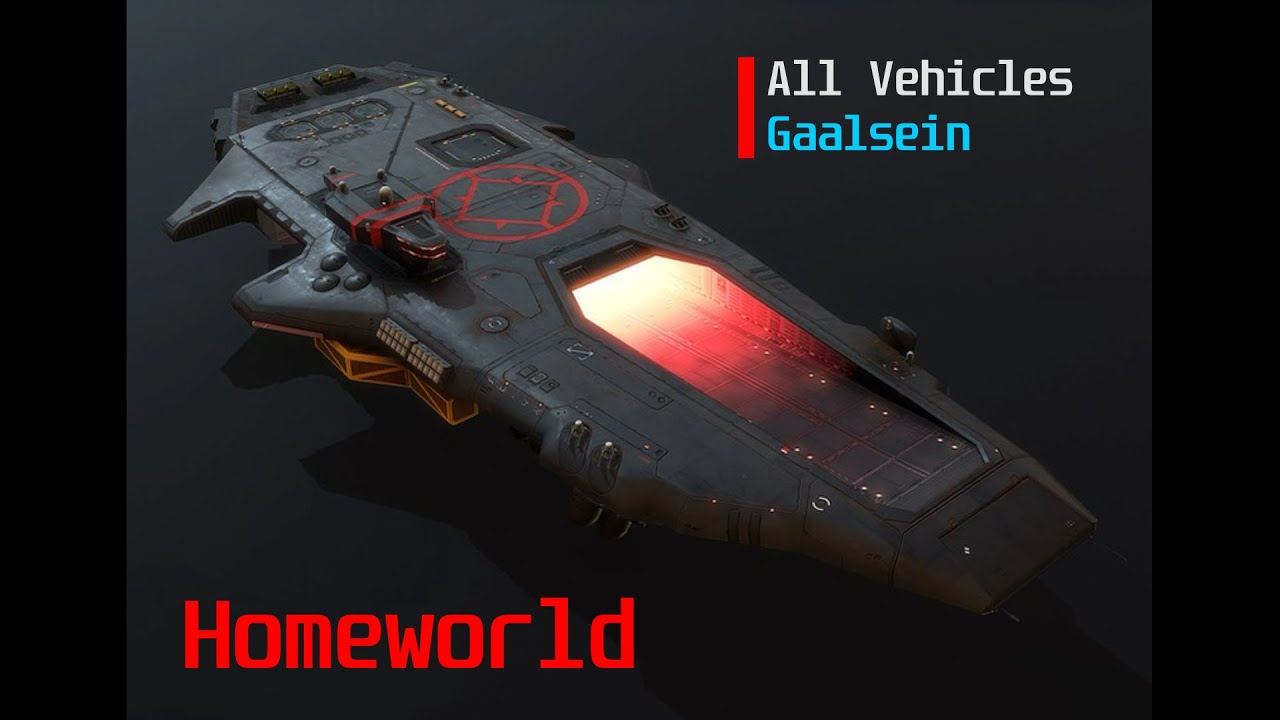 Homeworld Deserts of Kharak - Gaalsien Faction - Vehicle Showcase - YouTube