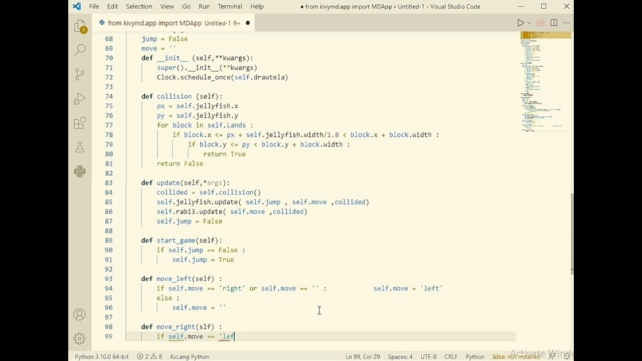 Create game 🎮 like supermario game using python 🐍 ( kivy and kivymd ) . - YouTube