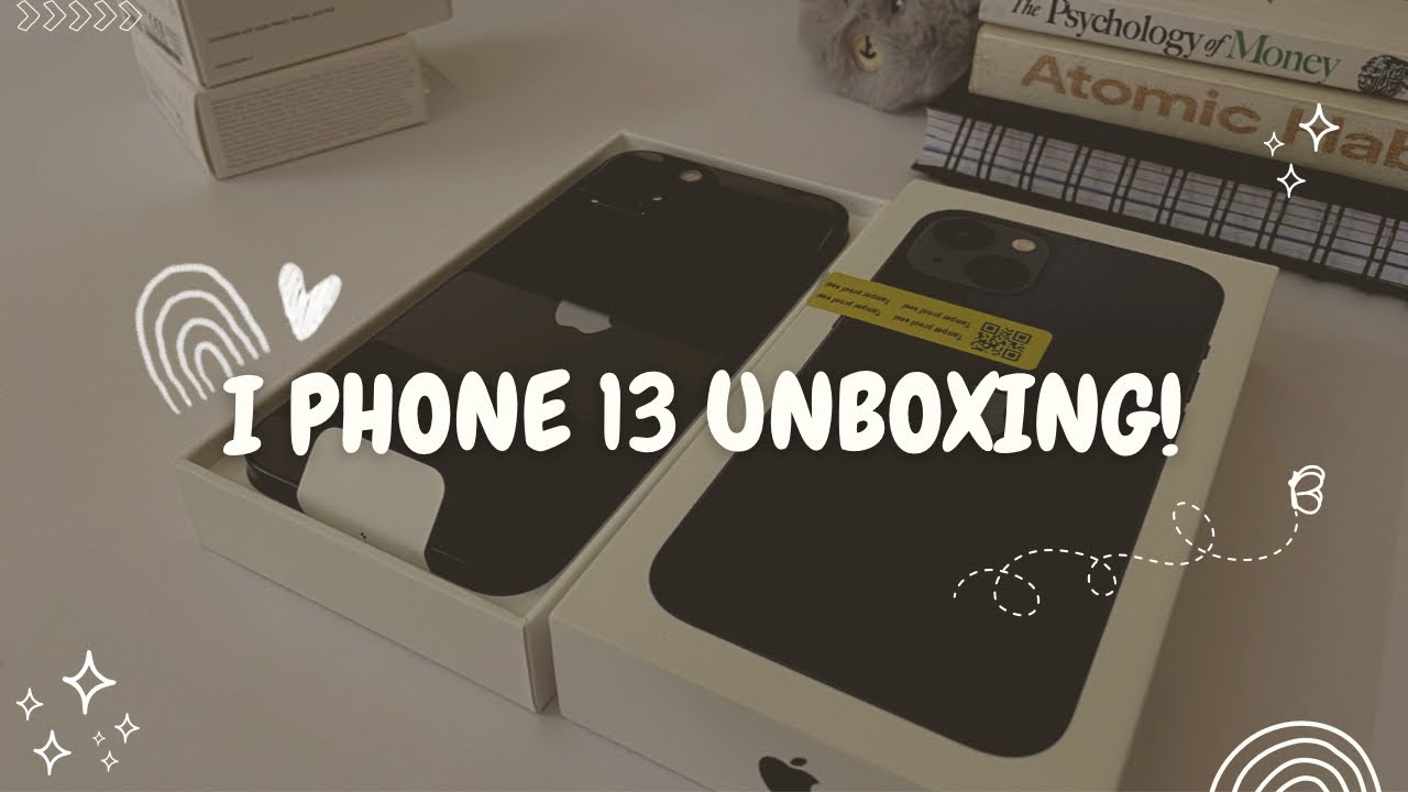 🌻iPhone 13 Mindnight Black🖤 (128 GB) aesthetic unboxing & accessories ...