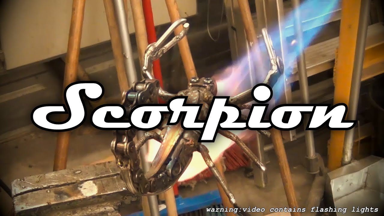 Making a scorpion from a scrap metal / Скорпион из старого металла ...
