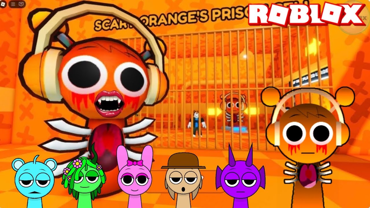 Sprunki Horror Oren Plays Sprunki Horror Oren Prison Run Obby in ROBLOX ...