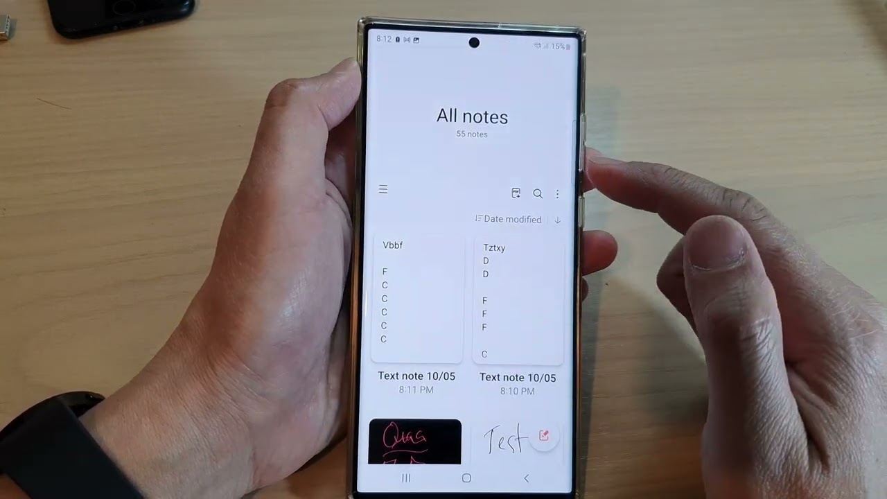 Galaxy S22's: How to Change Samsung Notes Scroll Direction to Vertical ...