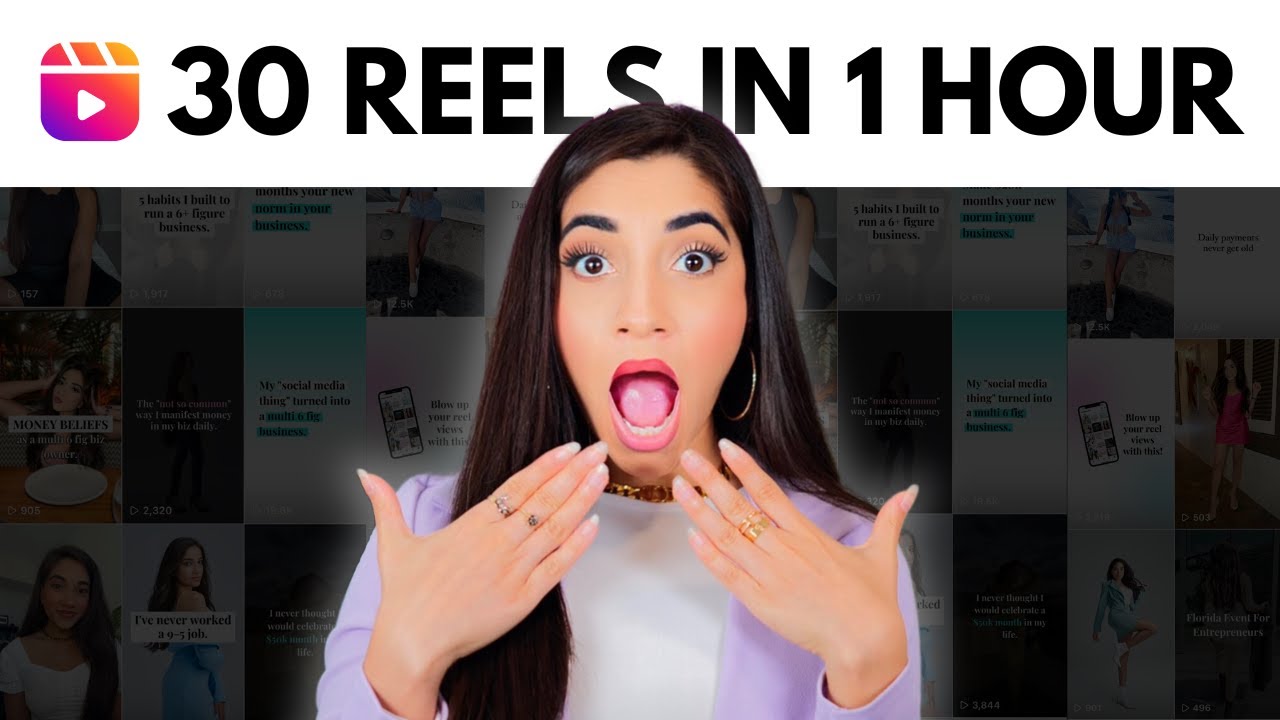 How To Create 30 INSTAGRAM REELS In Under 1 HOUR - YouTube