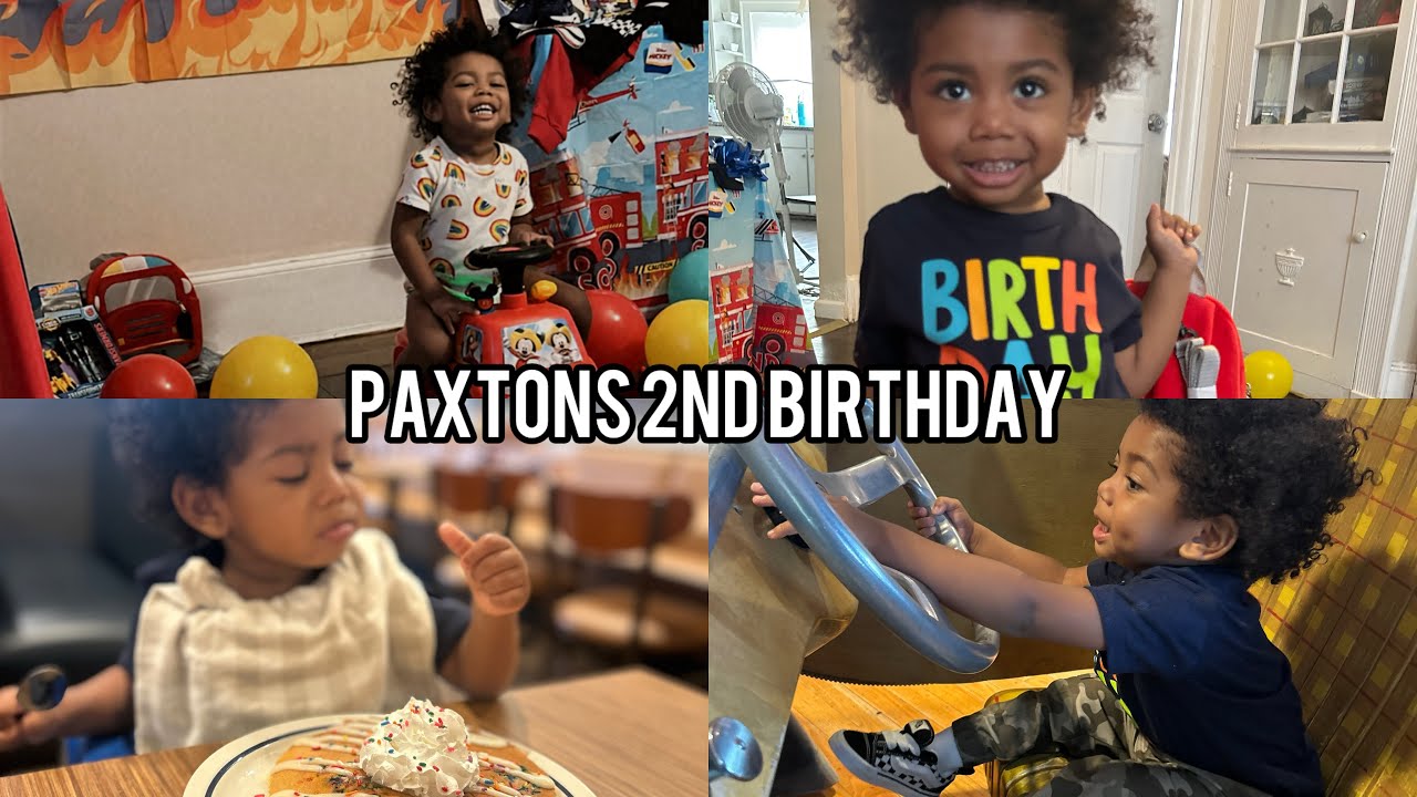 Paxton 2nd Birthday 🎁 🎉 #terribletwos - YouTube