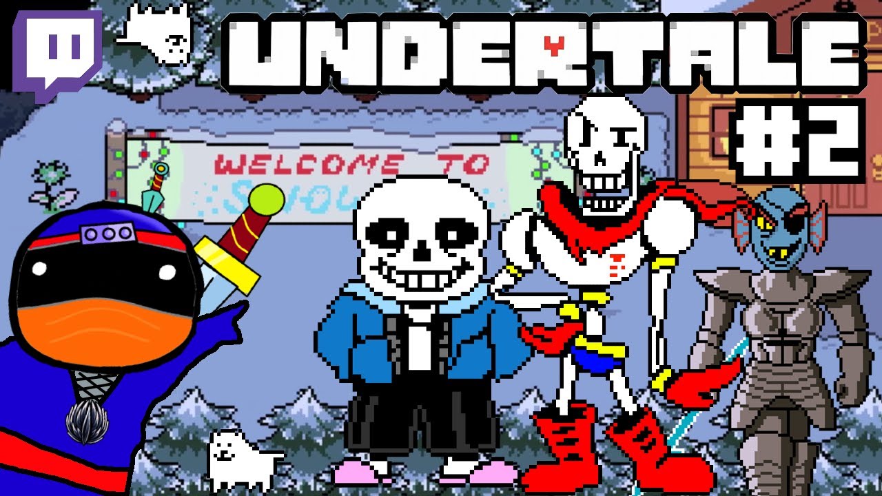 SNOWDIN, SANS, PAPYRUS Y UNDYNE!!💀🔥| Undertale #2 | Directo de twitch ...