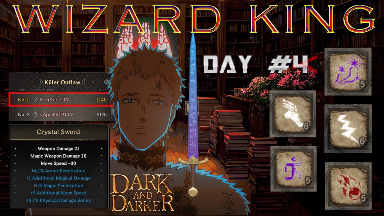 Wizard King April Playtest Day #4 | Rank 1 Wizard | CRYSTAL SWORD CHAD ...
