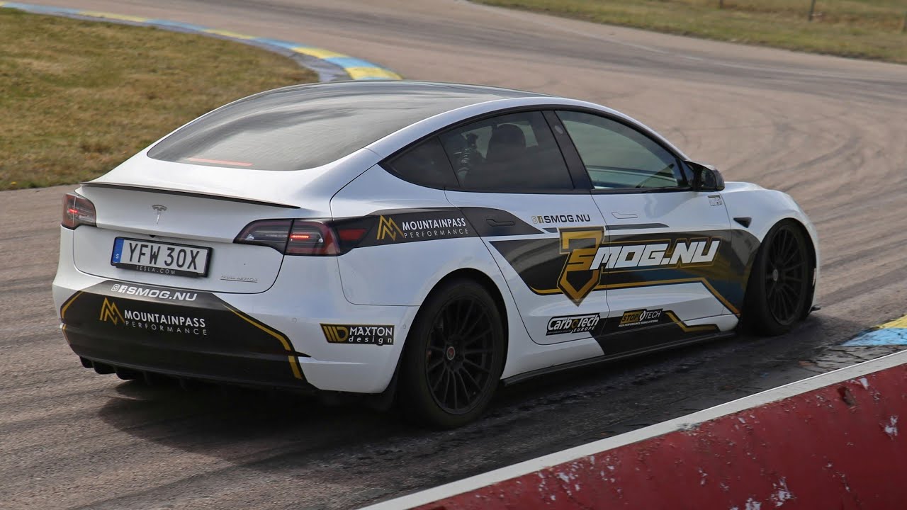 Tesla Model 3 Performance at GTR Motorpark: In-car - YouTube