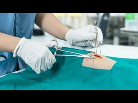 SUTURING TECHNIQUE : BASIC SURGICAL SKILLS (SIMPLE INTERRUPTED SUTURE) - YouTube