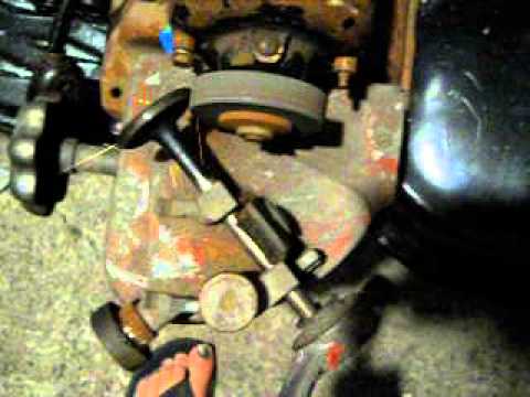 Trashfind bluepoint valve facing machine - YouTube