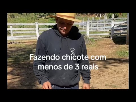 Fazendo chicote artesanal com menos de 3 reais