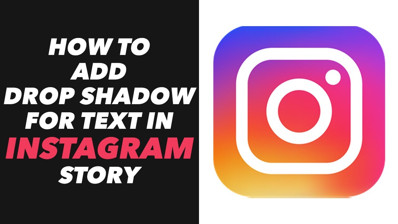 How to Add Drop Shadow for Text in Instagram Story - Instagram Story ...