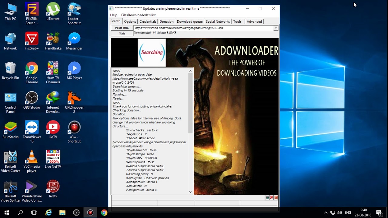 Adownloader test v2 - YouTube