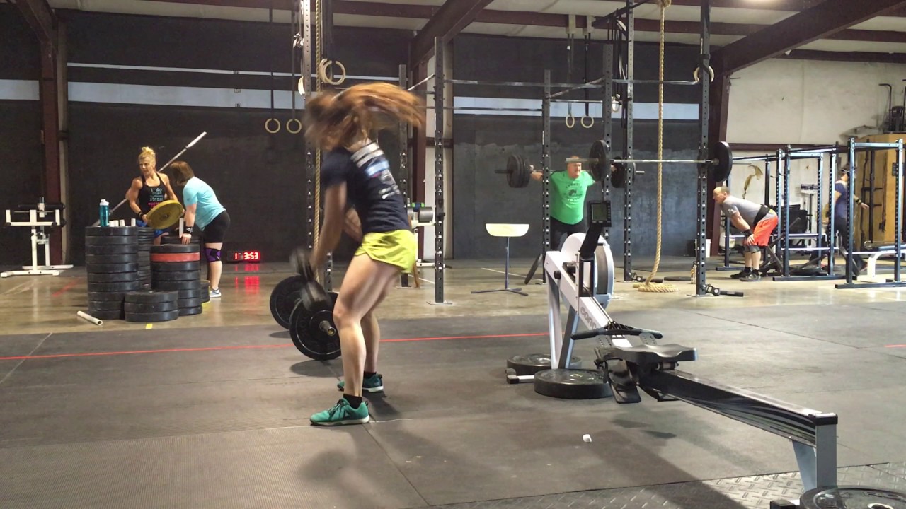Morgan Gray Crossfit Games Age Group Qualifier 16-17 Workout 1 - YouTube