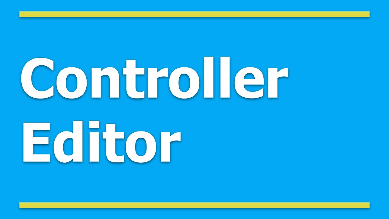 Controller Editor - YouTube