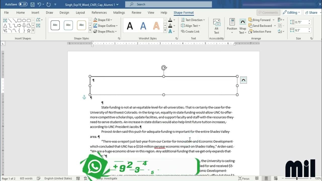 Exp19 Word Ch05 Cap Alumni | Exp19_Word_Ch05_Cap_Alumni | Cap_Alumni | Cap Alumni - YouTube