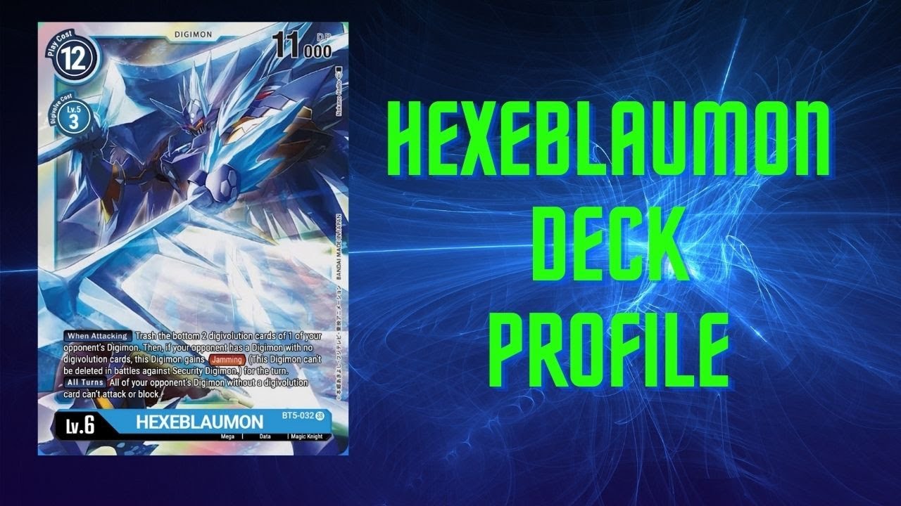 Hexeblaumon Deck Profile BT5 | Digimon TCG - YouTube