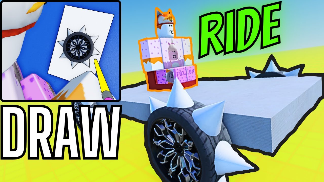 DRAW Wheels OBBY! (Roblox) - YouTube