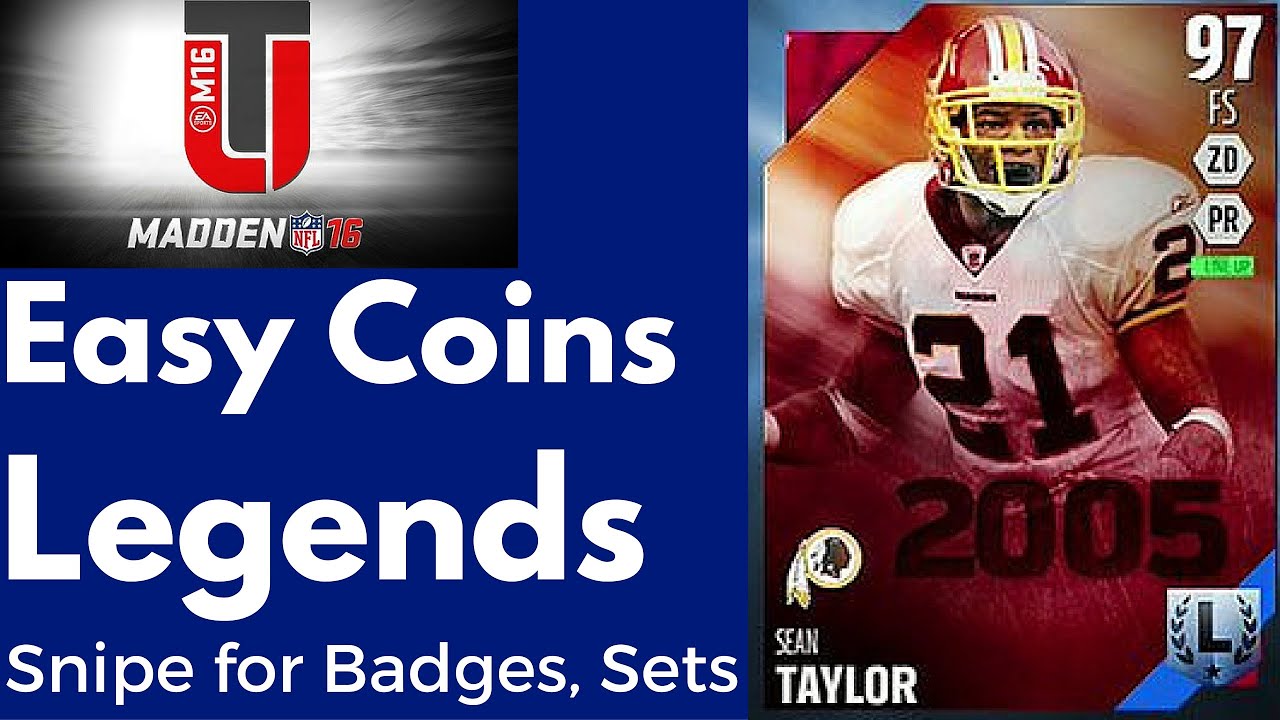 Madden 16 How to SNIPE for Legends Badges, Make Coins Ultimate Team ps4 ...